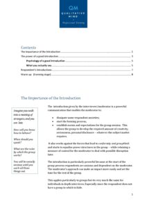 The power of a good introduction - QualitativeMind